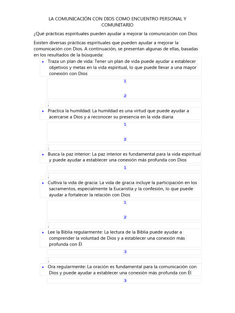 Comunicación Espiritual con Dios | PDF