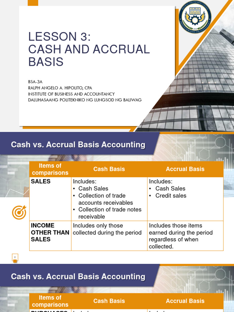 AUD02 - 03 Cash and Accrual Basis | PDF | Expense | Depreciation