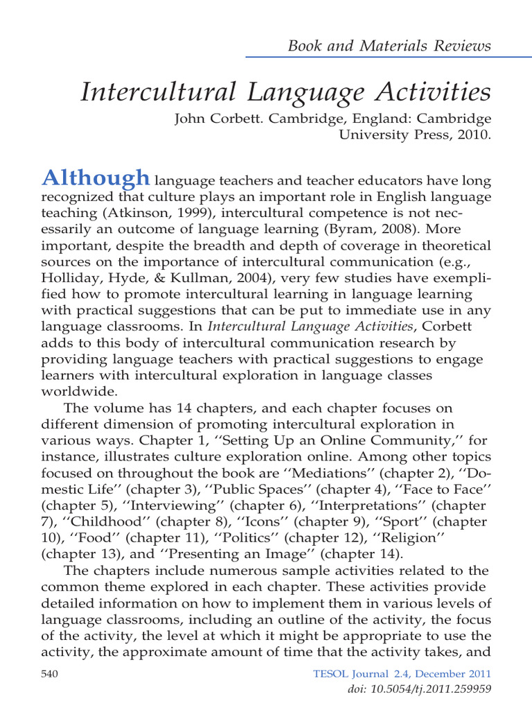 Vdocuments - MX Intercultural Language Activities John Corbett ...