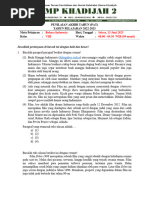 Soal Sas Ganjil Bahasa Indonesia Kelas 9 Kurmer Tapel 2024-2025 | PDF