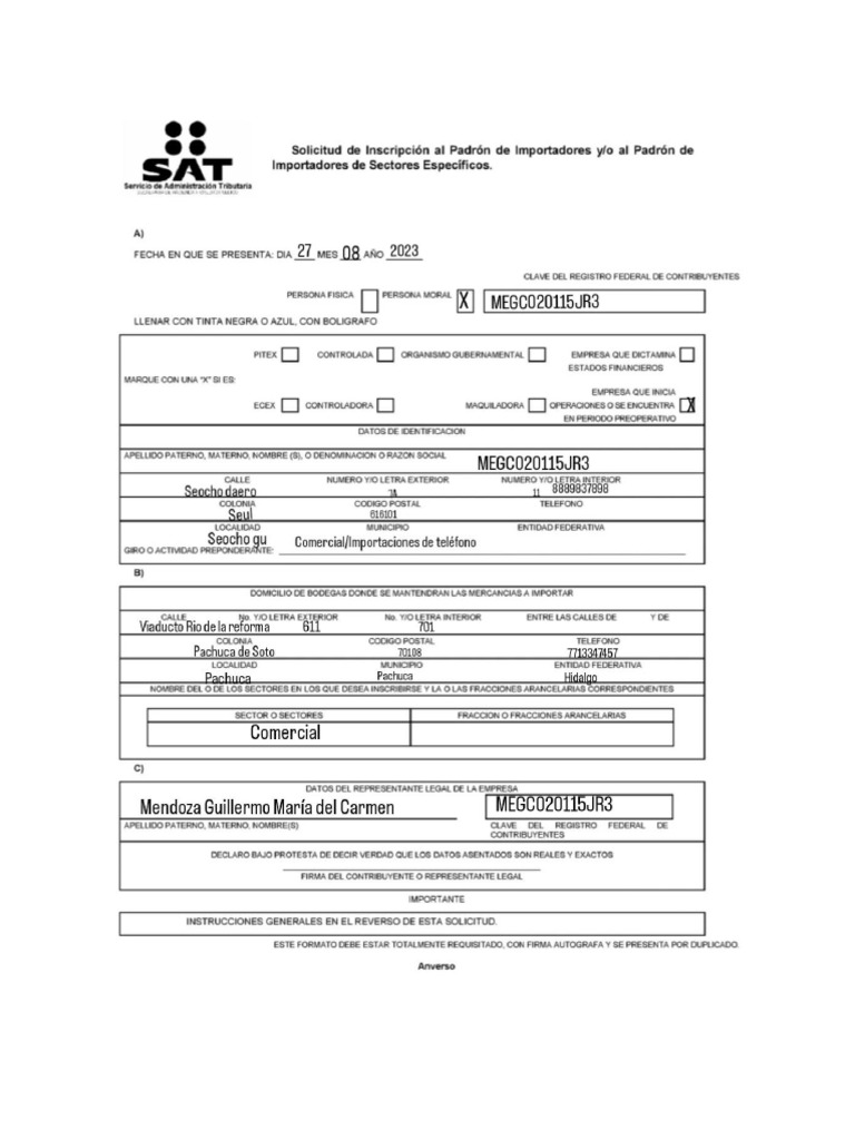 Padrón de Importadores | PDF
