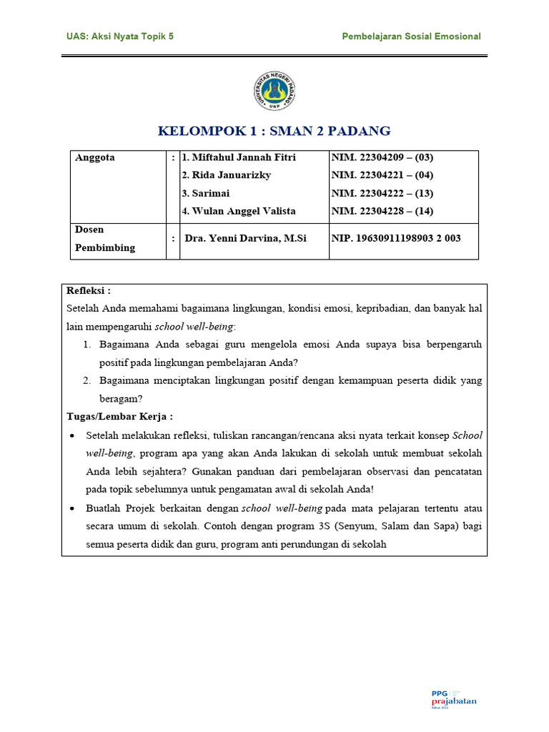 Uas Pse No Refleksi | PDF