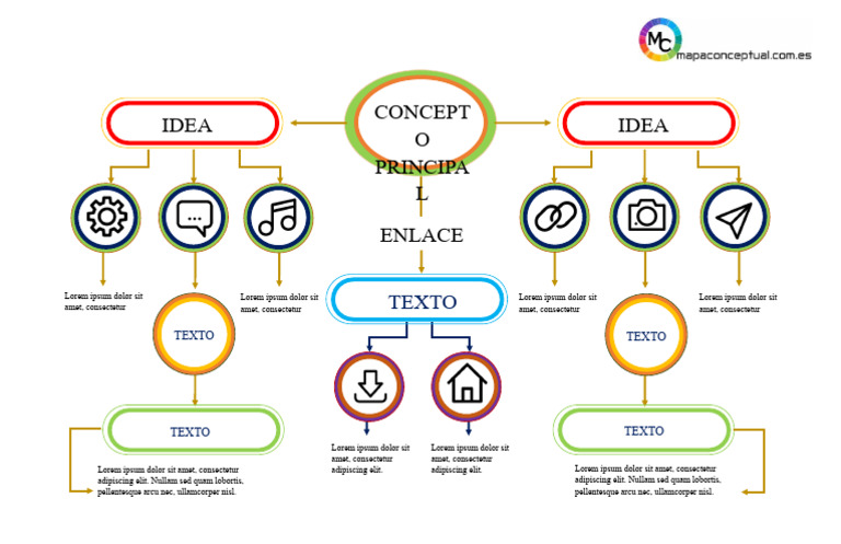 Mapa Conceptual Plantilla PowerPoint #9 | PDF