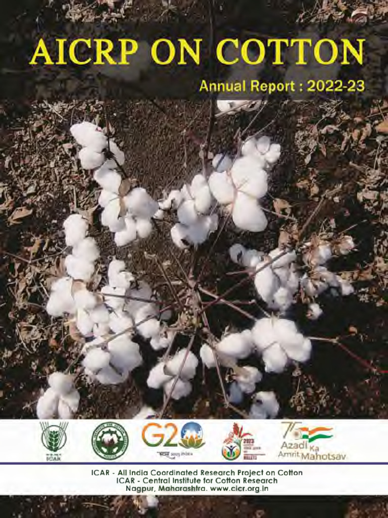 Aicrp Ar 2022 23 | PDF | Cotton | Flowers
