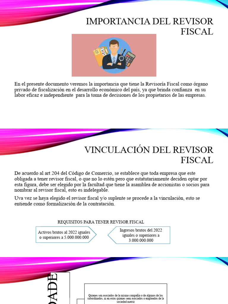 Importancia del Revisor Fiscal | PDF | Fiscal | Contabilidad