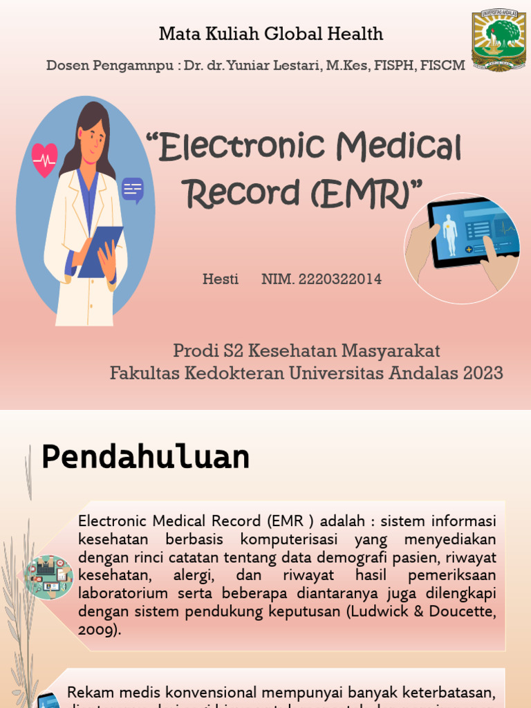 Electronic Medical Record (EMR) | PDF
