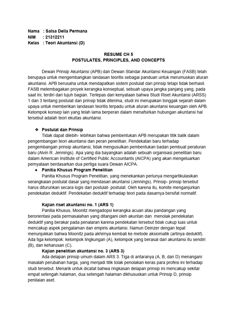 21312211-Salsa Della Permana - Resume Chapter 5 2 | PDF