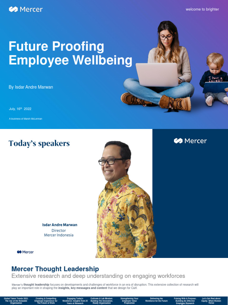 Future Proofing Employee Wellbeing Final - Isdar Andre Marwan | PDF ...