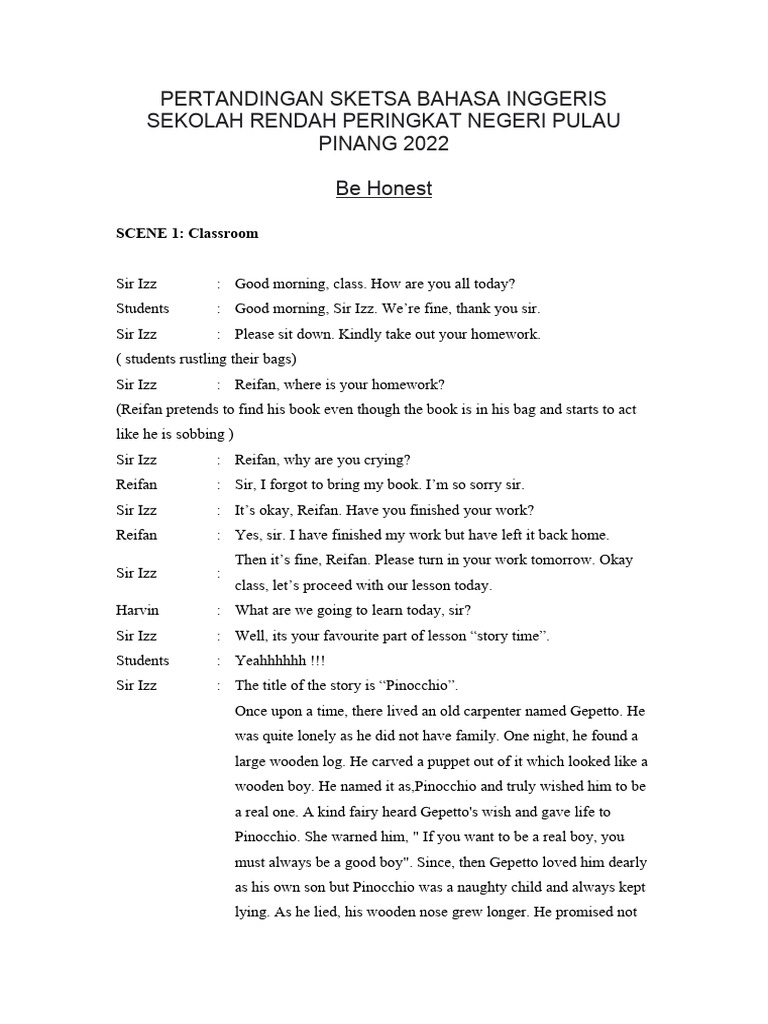 Script For Sketch 2022 | PDF