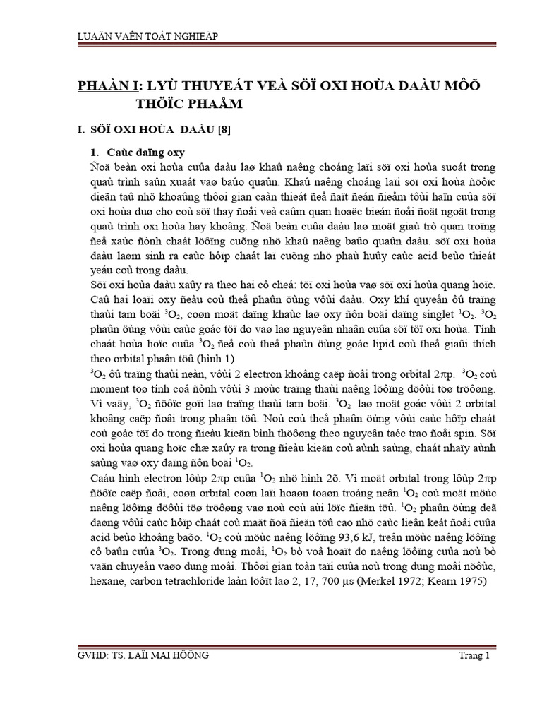 (123doc) Ly Thuyet Ve Su Oxi Hoa Cua Dau Mo | PDF