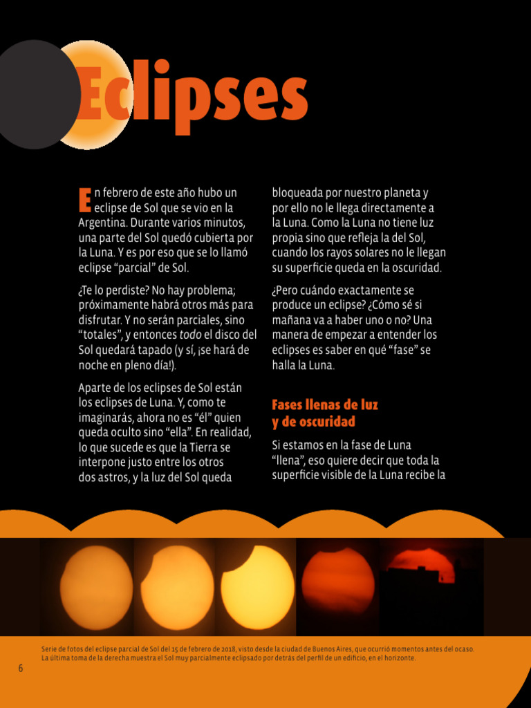 Eclipses en Un Flash | PDF | Eclipse | Luna
