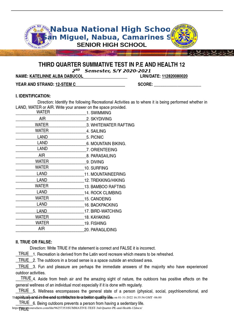 SUMMATIVE_TEST_3rd_Quarter_PE_and_Health_12.docx | PDF