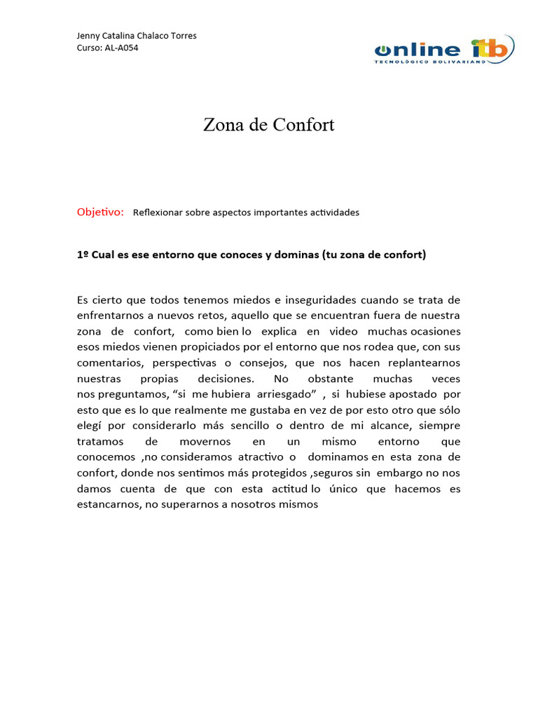 Zona Confort | PDF