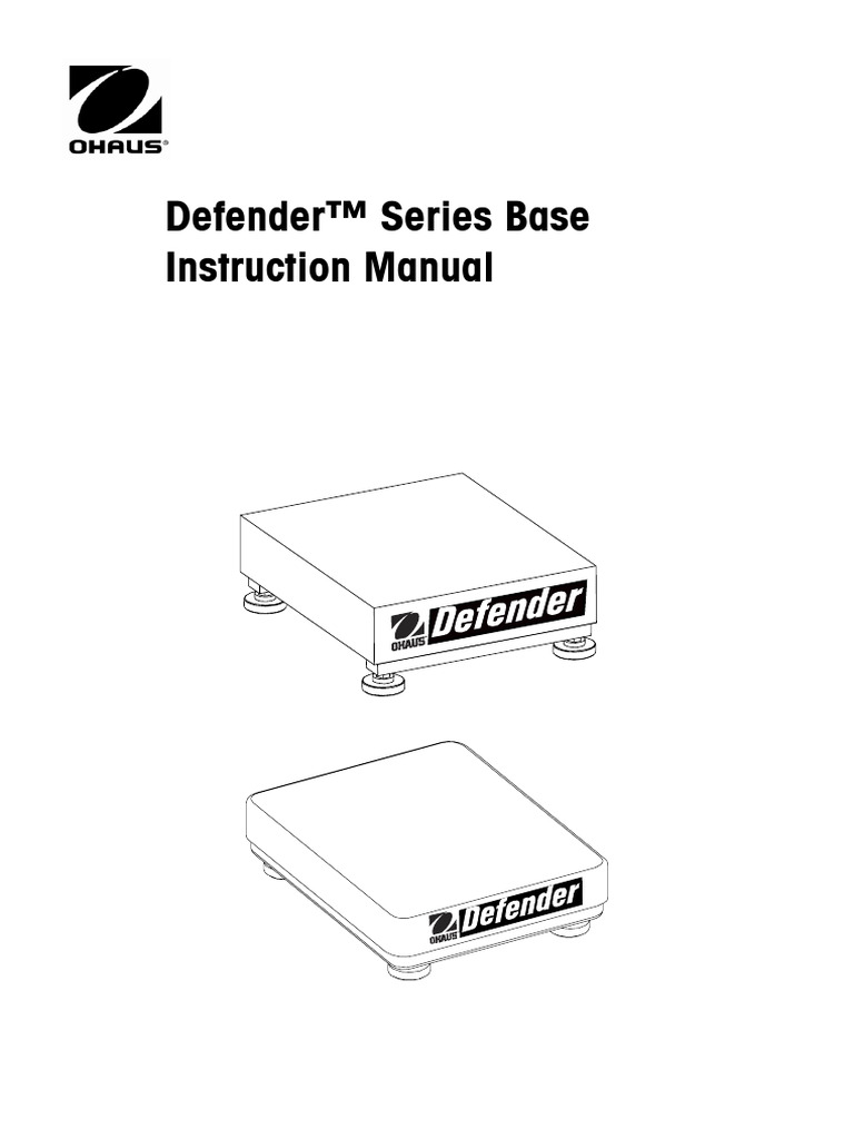 Defender Base Instruction Manual | PDF | Electrical Engineering ...