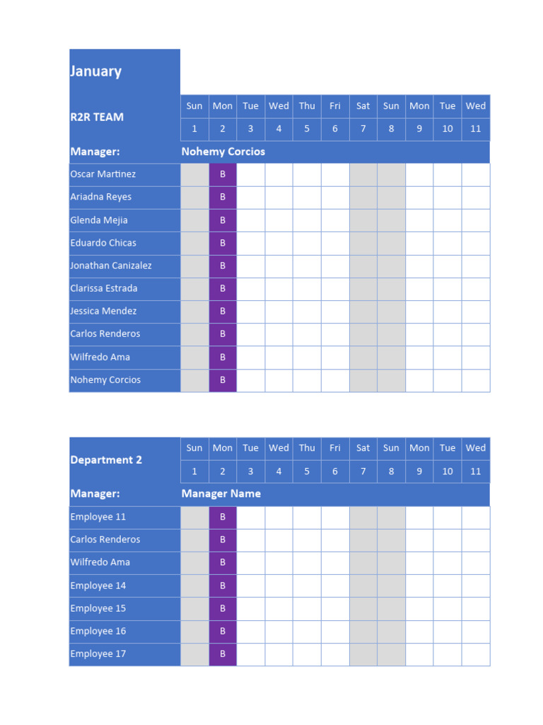 Live Free Vacation Tracker Excel Template 2023