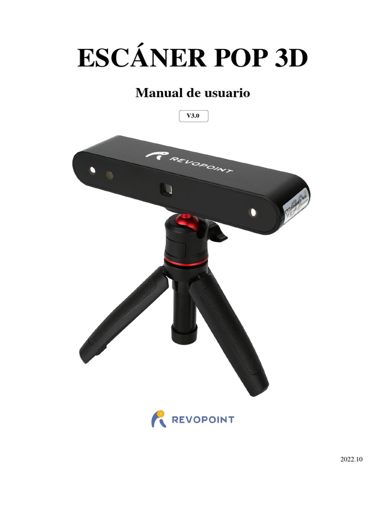 Revopoint ESCÁNER POP 3D Manual de Usuario V3.0 | Descargar gratis PDF ...