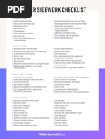 Cashier Daily Checklist: Week Ending: Store: Opening Mon Tue Wed Thur ...