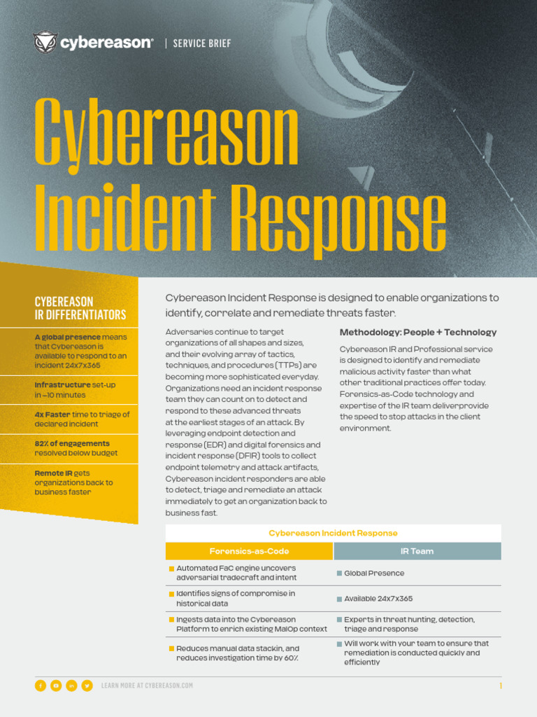 IR Service Brief v1-1 | Download Free PDF | Cyberspace | Information ...