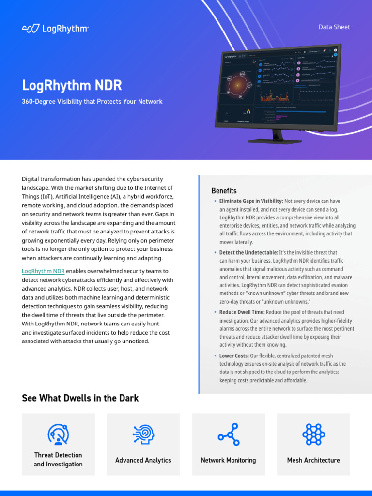 Logrhythm Na Logrhythm NDR Data Sheet | PDF