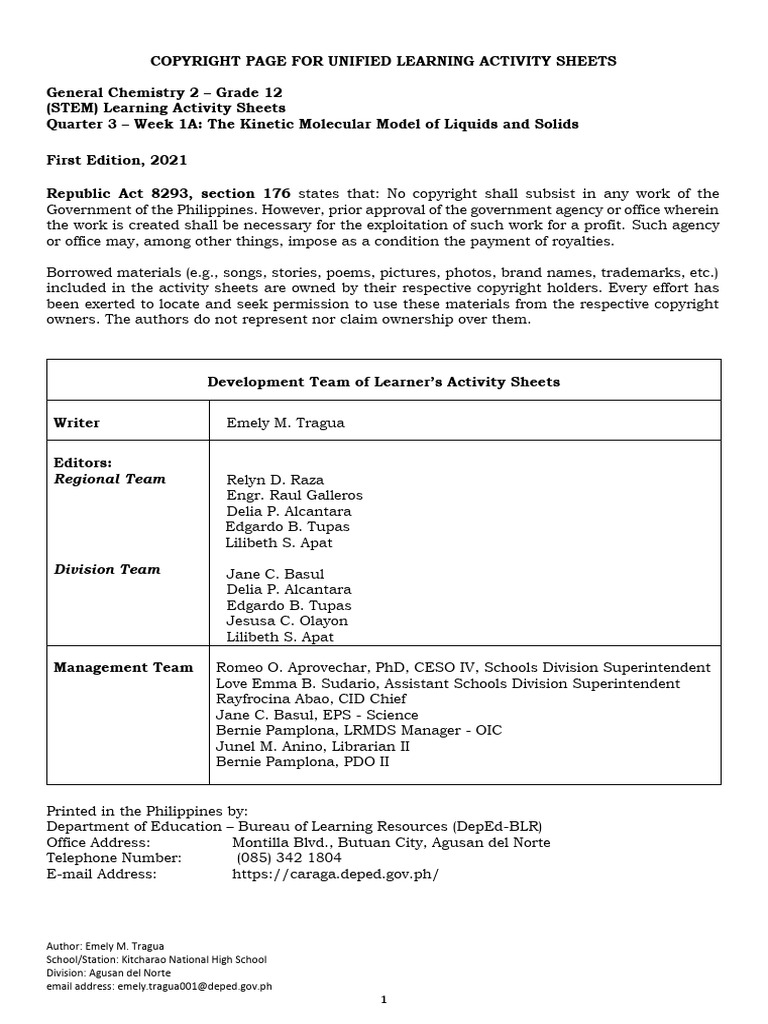 General Chemistry 2 | PDF