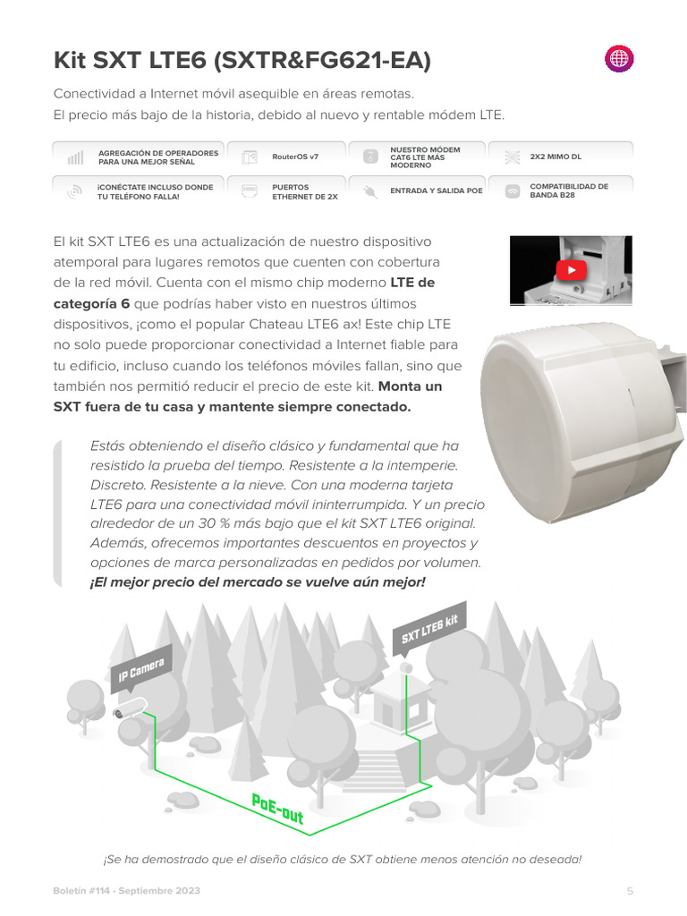 Kit SXT LTE6: Conectividad Móvil Económica | PDF | Lte ...