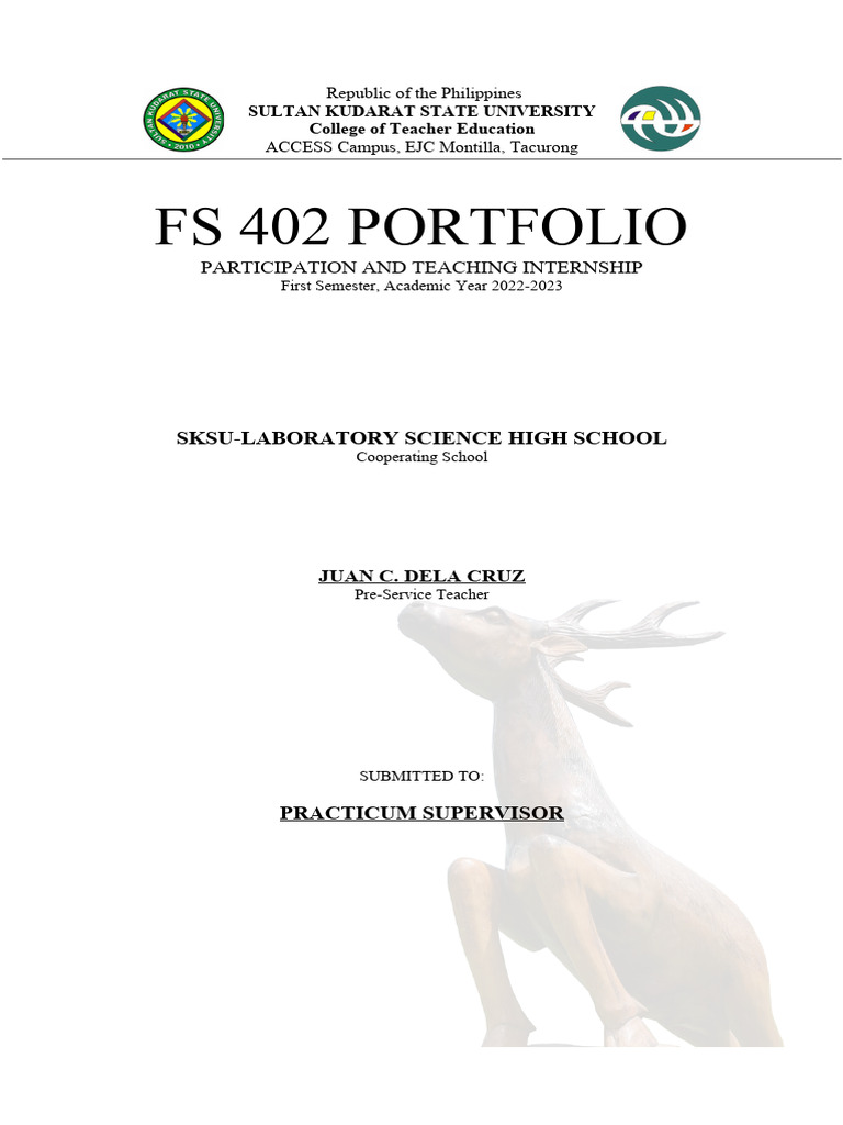 FS 402 Teaching Internship Portfolio | PDF | Action Research | Teachers