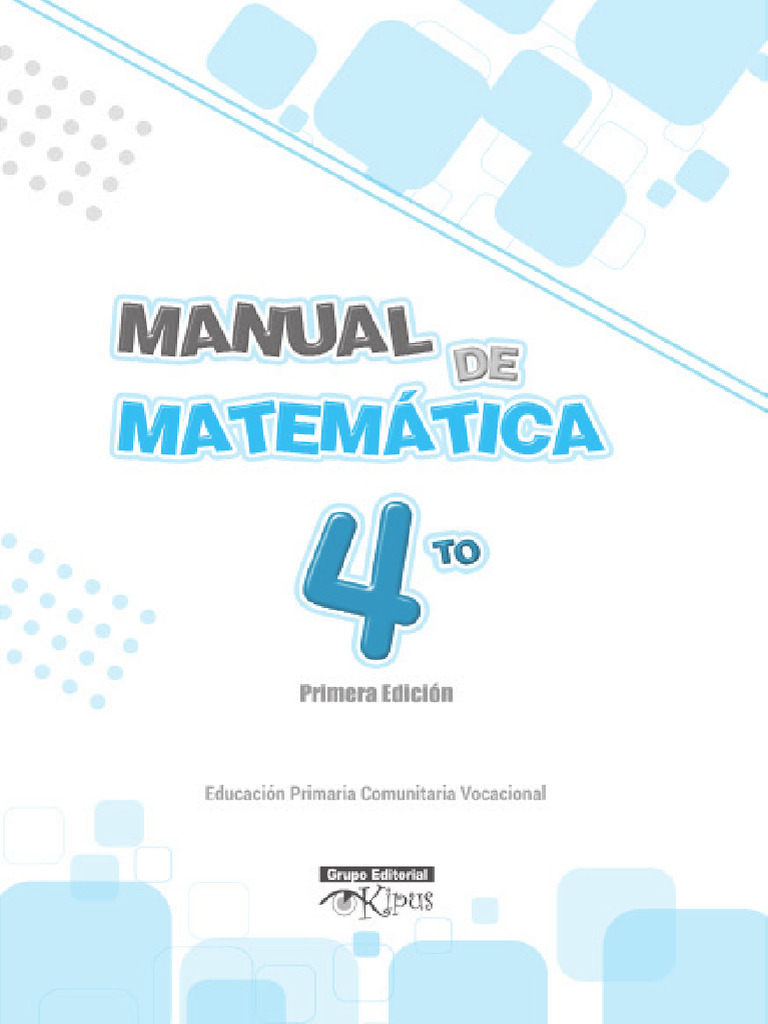 4to Manual de Matematica 2021 | PDF | Lexicología | Notación