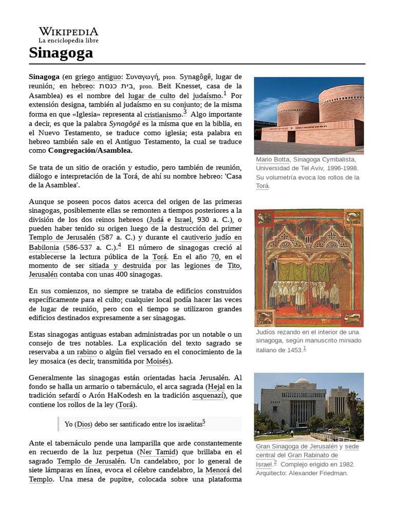 Sinagoga | PDF