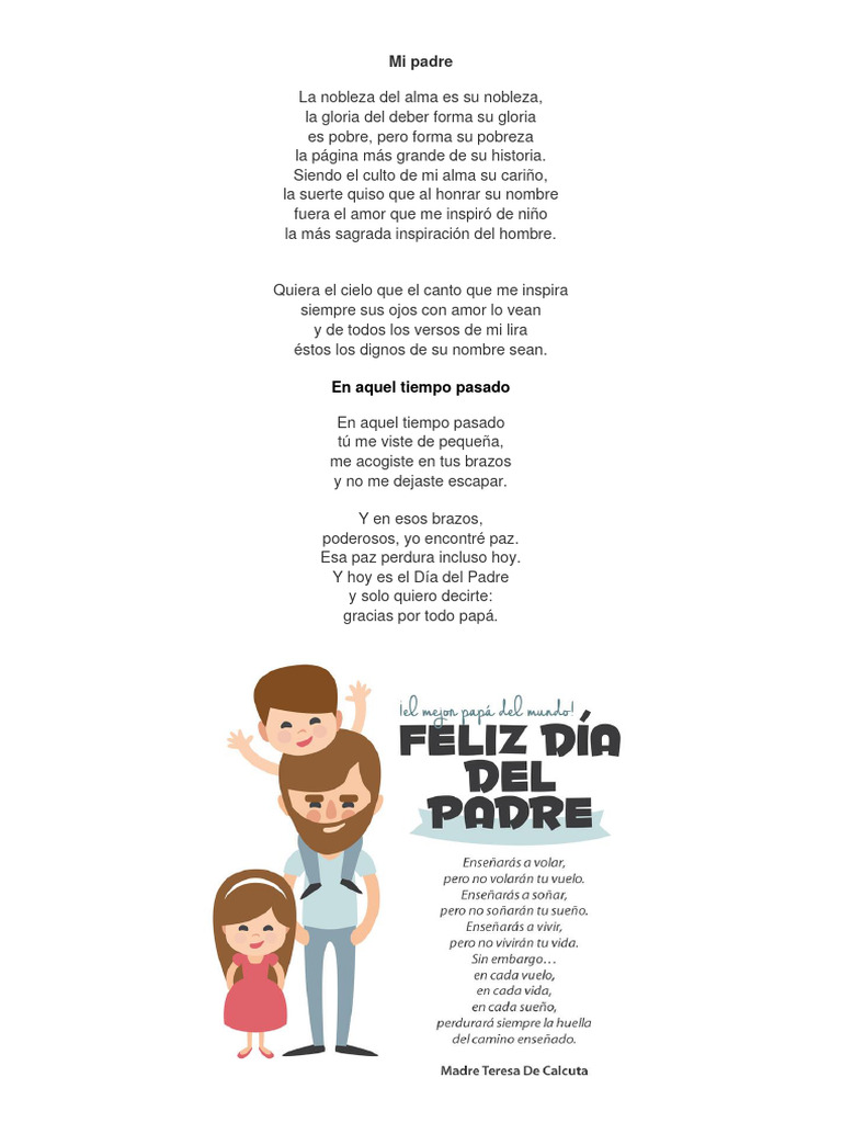 Poema Dia Del Padre | PDF