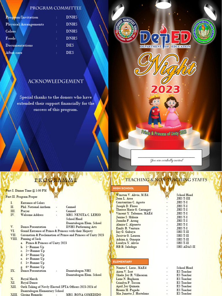 DNHS Coronation & Program Event | PDF