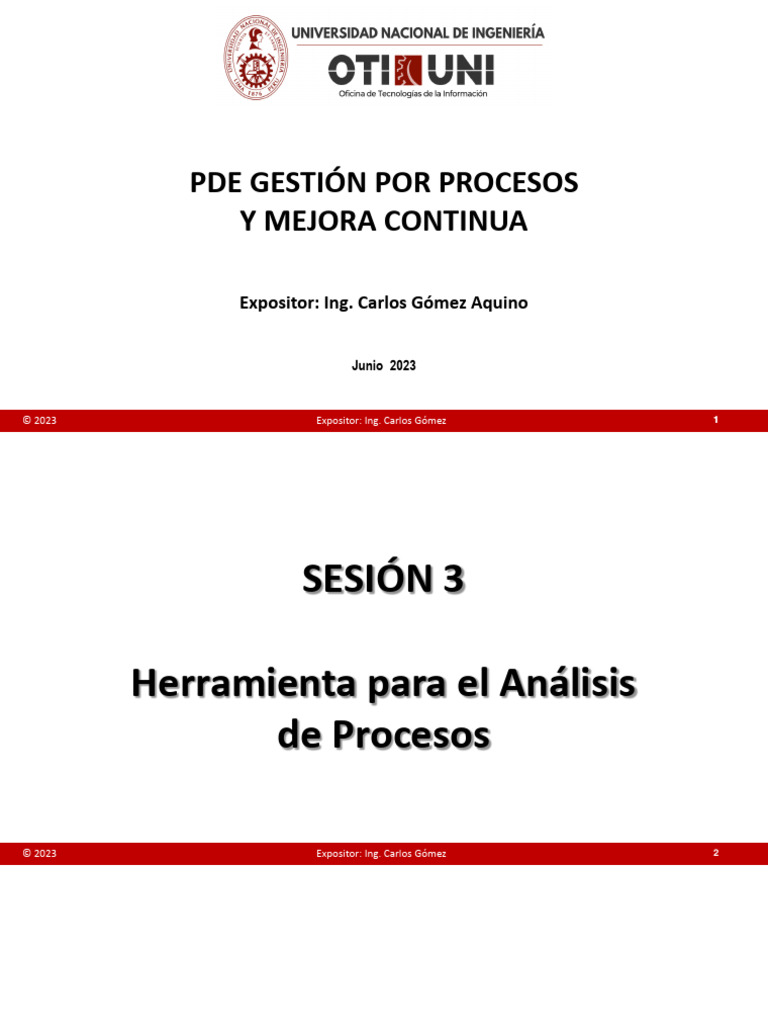 PDE GXP y Mejora Continua S03 y S04 - OTI | PDF | Ingeniería de Sistemas | Ciencia de sistemas