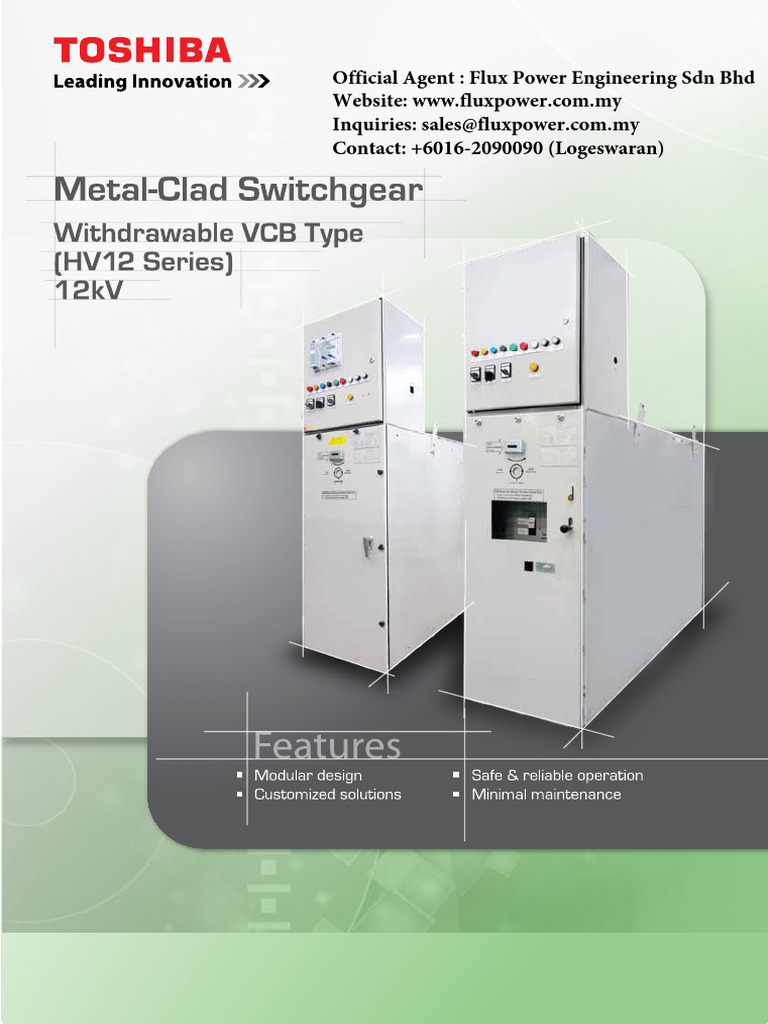 Toshiba - 12kV Switchgear (HV12) Toshiba | PDF