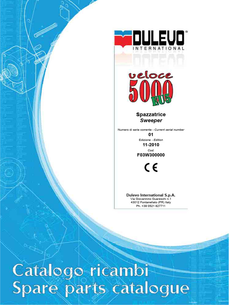 Balayeuse Dulevo 5000 Veloce EU5 | PDF