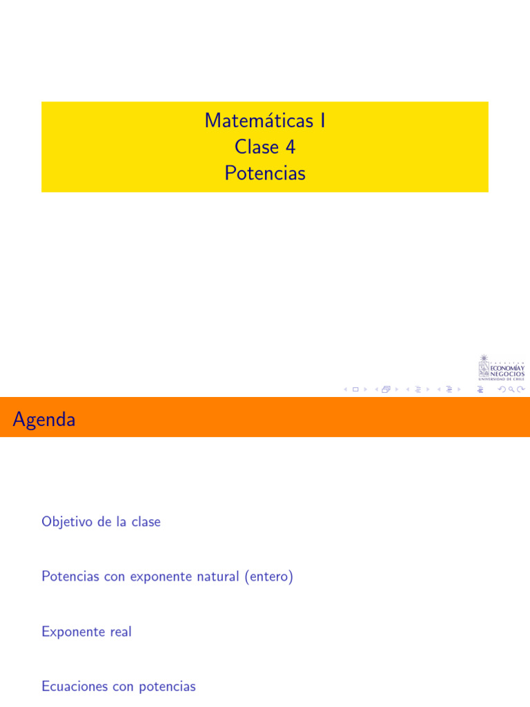 Clase 4 Potencias | PDF | Exponenciación | Entero