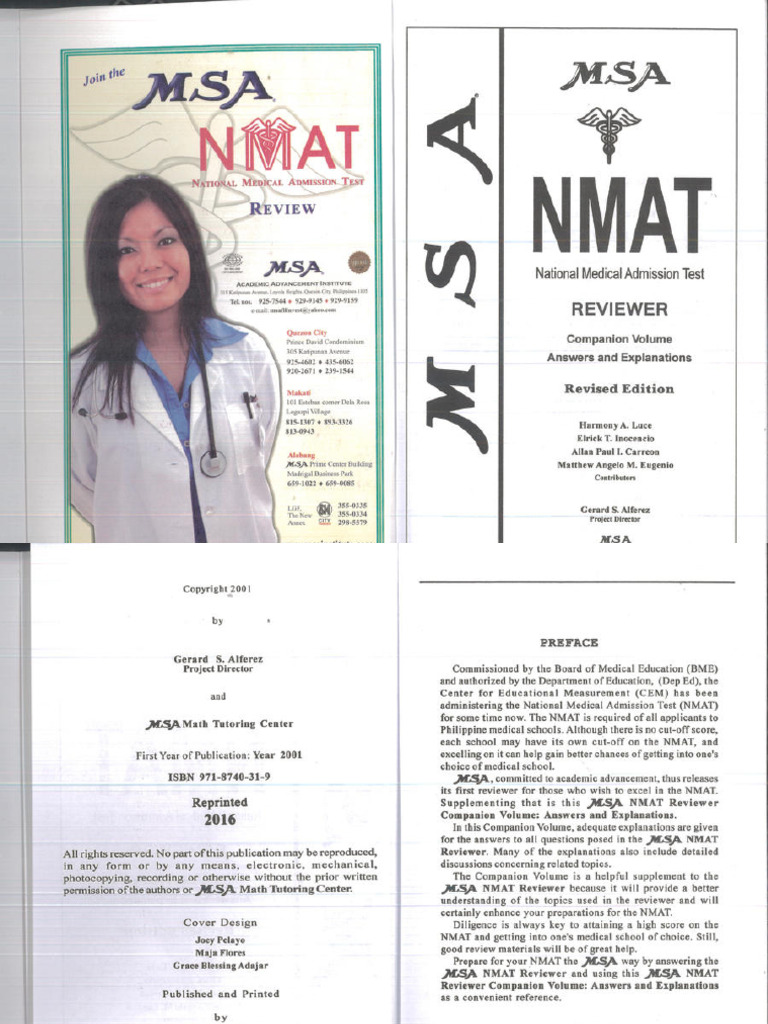 MSA Answer Key | PDF