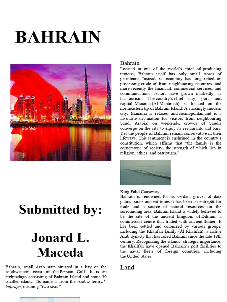 Bahrain | PDF | Bahrain | Persian Gulf