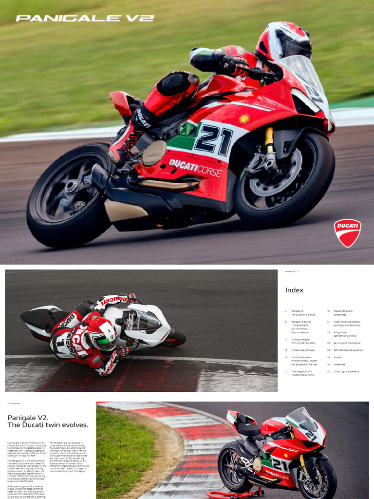 Panigale V2 MY22 Brochure ENG | PDF | Anti Lock Braking System | Land ...