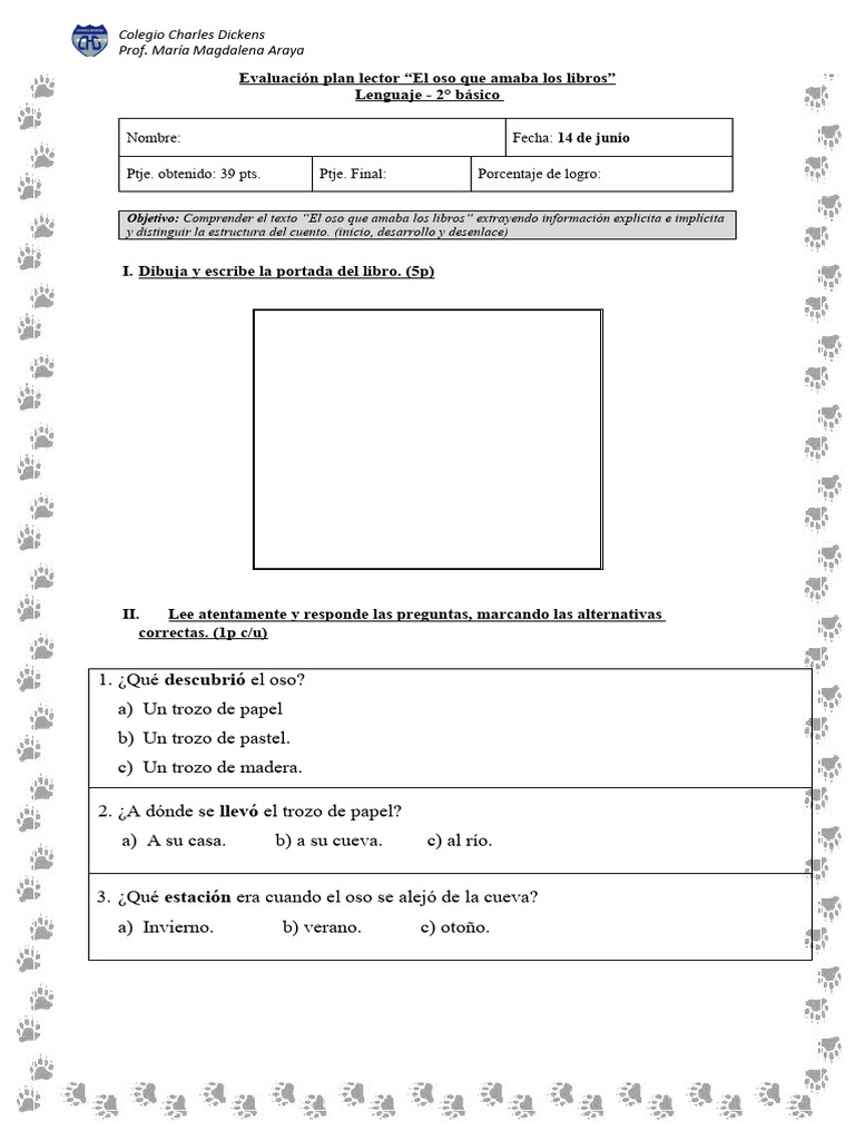 El Oso Que Amaba Los Libros | PDF | Ficción general