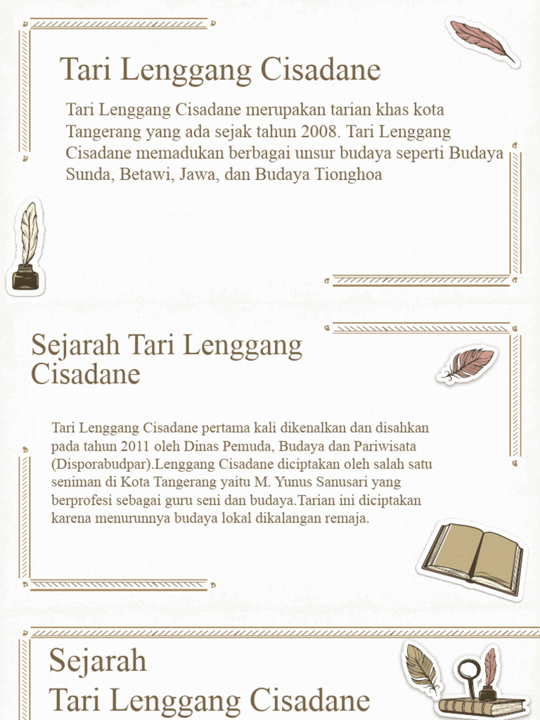 Sejarah dan Asal Tari Lenggang Cisadane | PDF