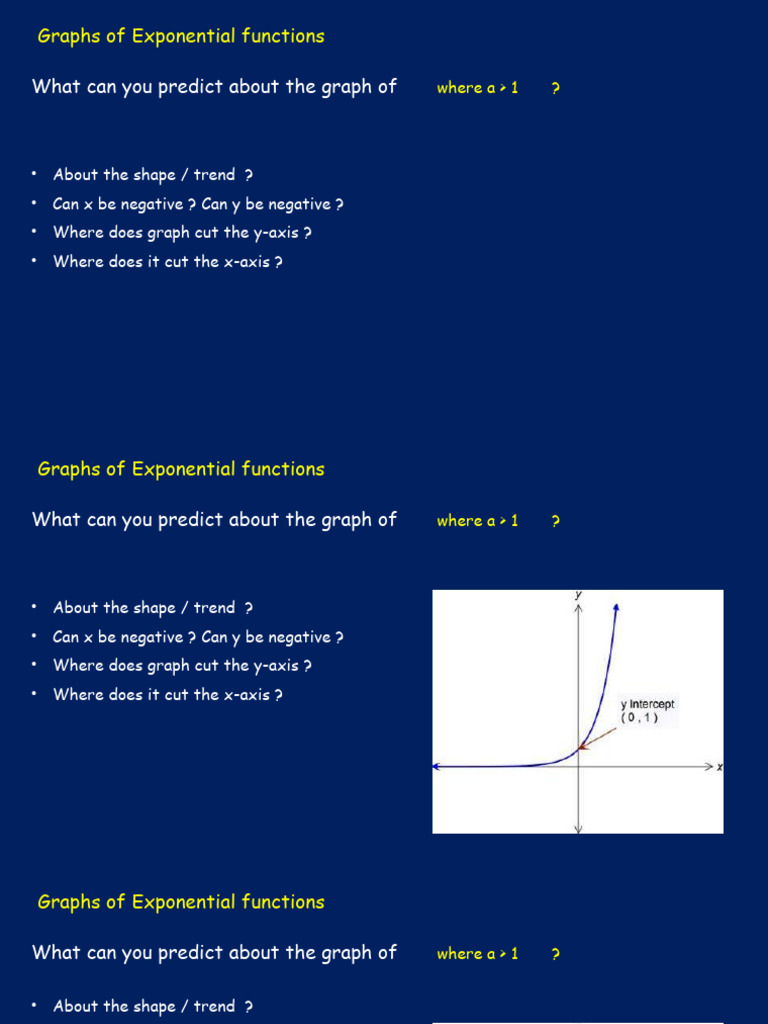 Student Slides Exponents & Logs - Part 3 | PDF | Exponential Function ...