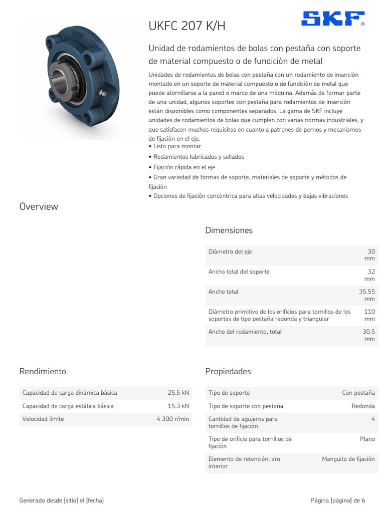 SKF UKFC 207 K - H Specification | PDF | Red mundial | Internet y web