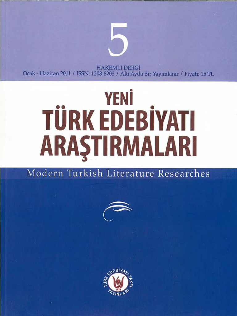 Turk Edebiyati: Araştirmalari | PDF