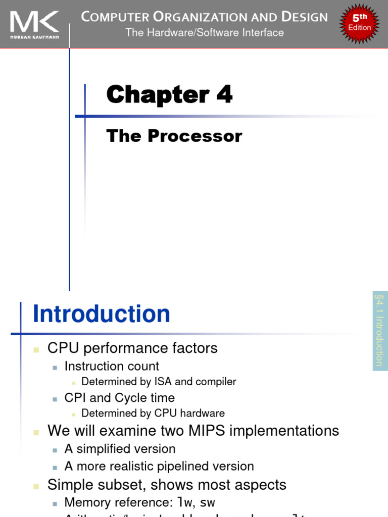 Chap 4 1 | PDF | Central Processing Unit | Electrical Engineering