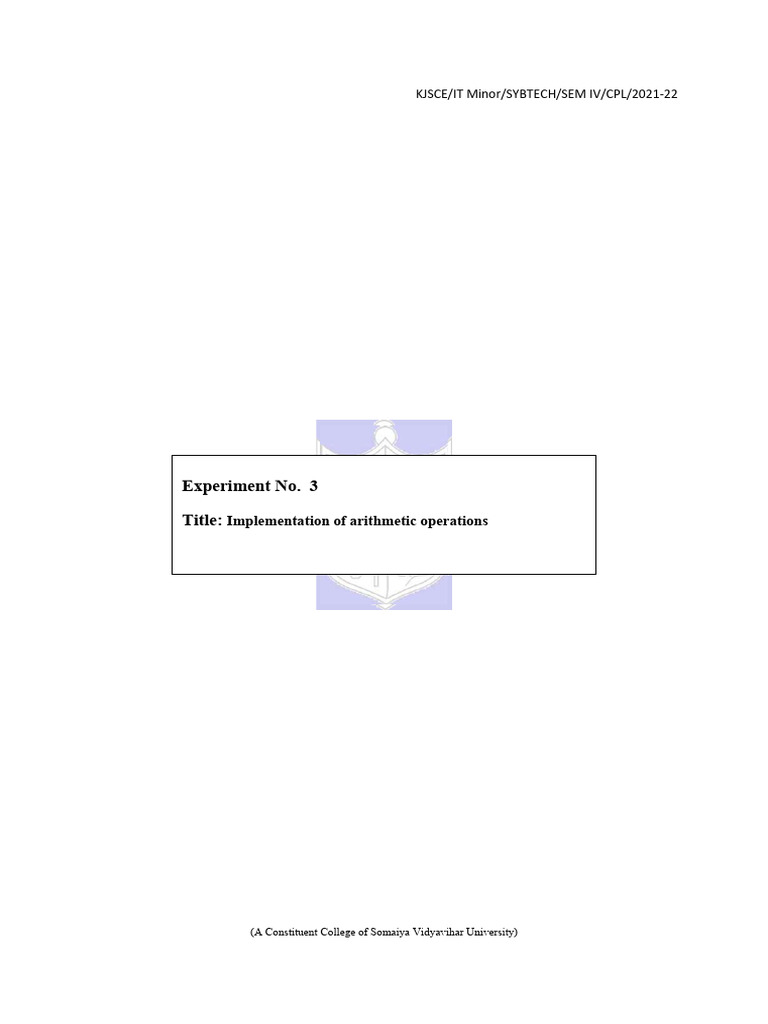 B1 16010320032 CPL Exp3 | PDF | Information Technology | Computer Programming