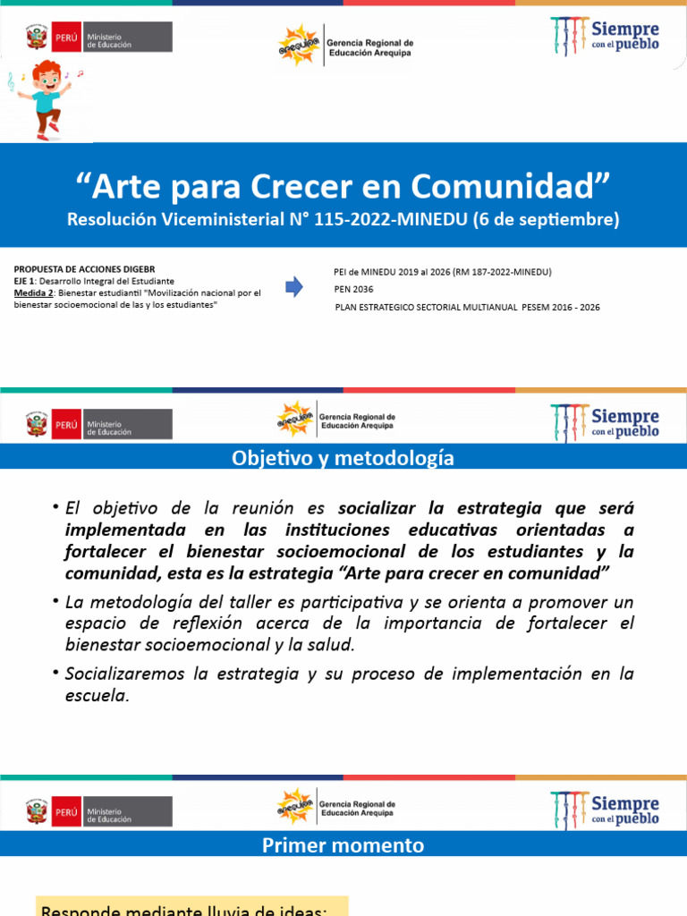 Arte para Crecer en Comunidad | PDF