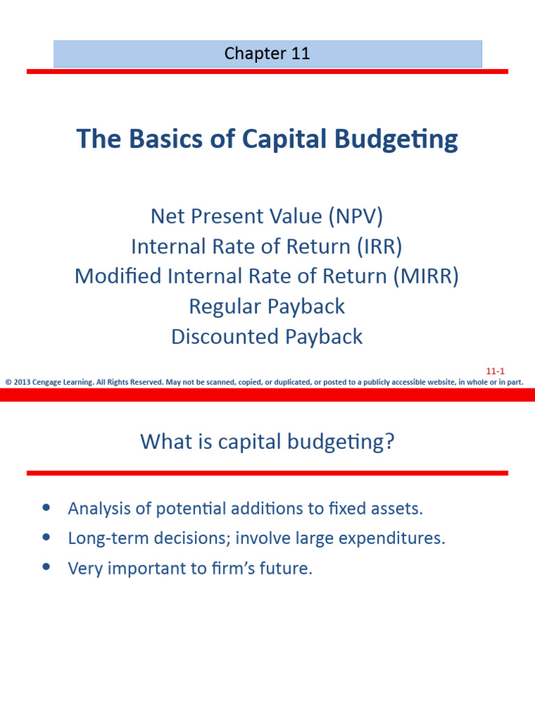 Chapter 4 | PDF | Net Present Value | Capital Budgeting