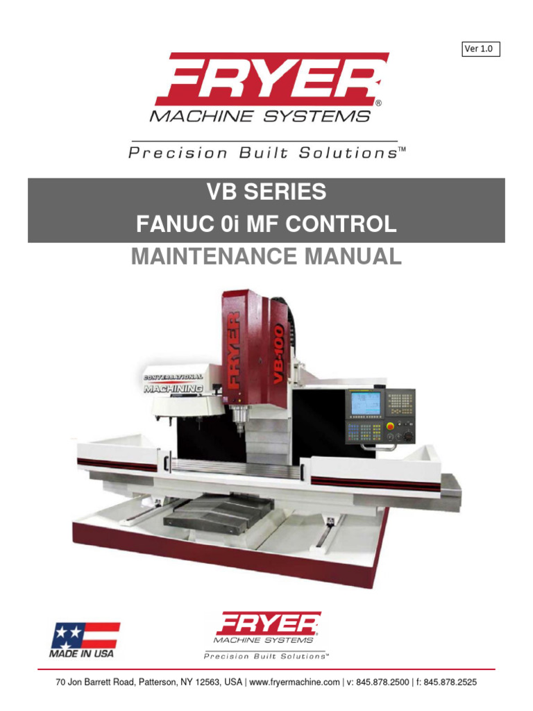 VB SERIES FANUC MAINTENANCE MANUAL Ver 1.0 | PDF