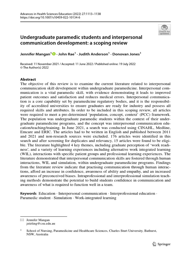 Undergraduate Paramedic | PDF