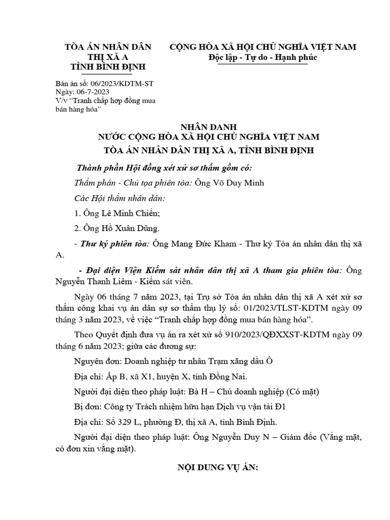 06 - 2023 - KDTM-ST - Binh Dinh | PDF