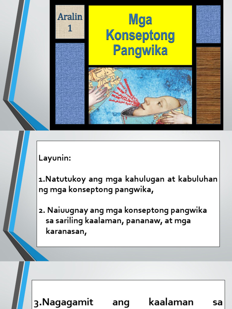 UNANG MARKAHAN Source Reporting Final Powerpoint Konseptong Pangwika Mornin | PDF